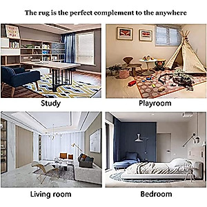 Faux Fur Black White Cow Print Fluffy Area Rug Ultra Soft Non Shedding Mats for Kids Kids Room Dorm Office Geometric Decor Carpet 6.6'x5.3'ft