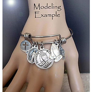 St. Margaret of Castellos Bracelet, Patron Saint Italian Charm Jewelry, Confirmation Gift