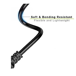 Printer Power Cord Cable Compatible HP Deskjet Printer for 755 3752 2600 2622 1112 2130 2655 2652 3520 2622 3630 3632 3830 3833, 6Feet 2 Prong Replacement Printer Cable