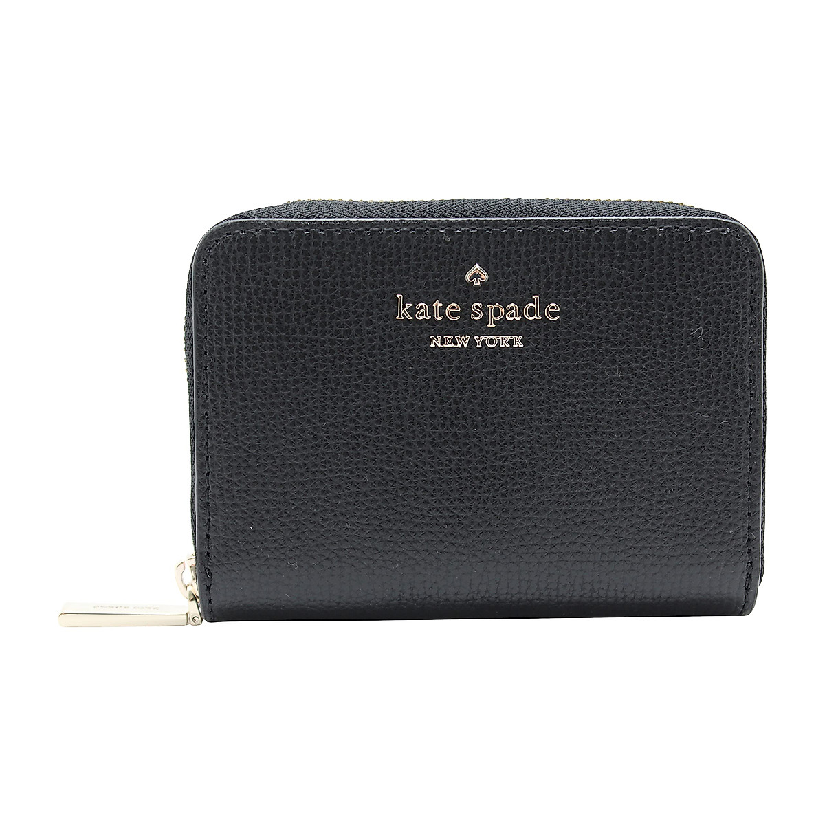 Kate Spade Darcy Small Zip Leather Credit Card Wallet Black