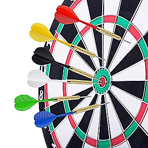 Accmor 18 Pack Steel Tip Darts, 18 Grams Metal Tip Dart Set, Darts Metal Tip Set, Metal Darts for Dartboard