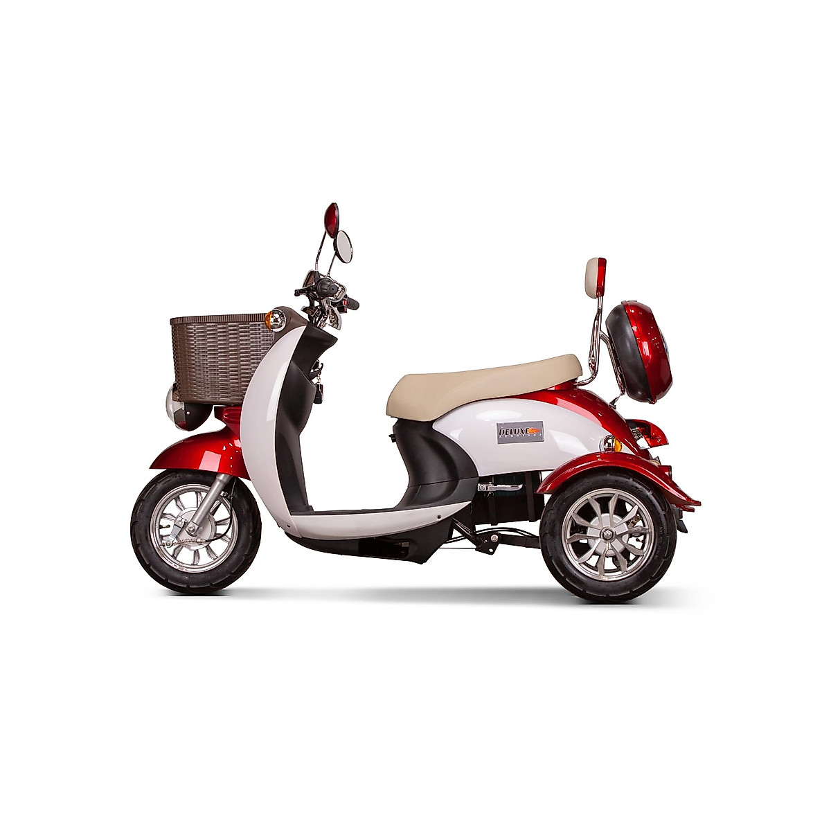 Deluxe Scooters Fully Assembled Sport Adult Mobility Scooter Red
