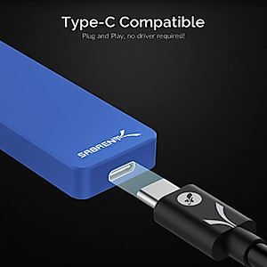 SABRENT 1TB Rocket Nano External Aluminum SSD (Blue) (SB-1TB-NANO-BLU)