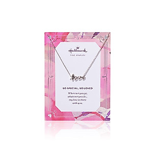 HALLMARK DIAMONDS So Special, So Loved Love Editorial Necklace Pendant in Sterling Silver with Diamonds