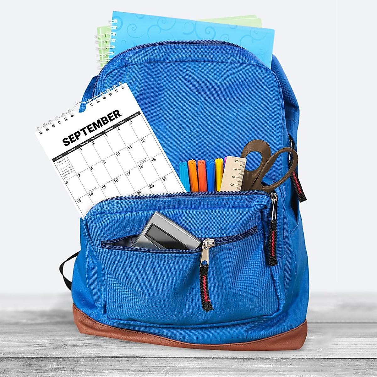 CRANBURY 2023 Small Wall Calendar - (5.5x8.5"), Mini Notepad Calendar, Little Wall Calendar 2023 for Desk, Fridge, or Bulletin Board, Includes Stickers