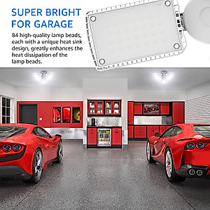 Olafus Motion Sensor LED Ceiling Light, 800LM Battery Operated Ceiling Light, 5000K Motion Activated Light for Closet Shower Room Stairs Hallway Bathroom, Orange