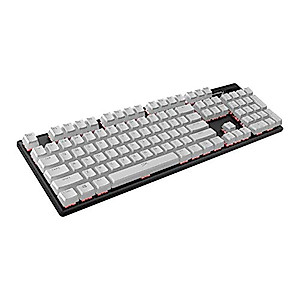 HyperX Pudding Keycaps - Double Shot PBT Keycap Set with Translucent Layer, for Mechanical Keyboards, Full 104 Key Set, OEM Profile, English (US) Layout - White
