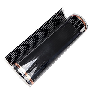 Floor Heating System Kit, Ultra Thin Reduce Energy Consumption Electric Heating Mat Even Heat Extendable Quiet Faster Cycle 220‑240V for Ceramic Tile (Type A 75x100cm)