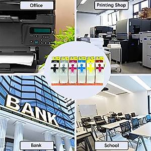 Gooyule 312XL No Chip Refill Ink Cartridges for XP-15000 XP-15010 XP-15080 Remanufactured Sublimation Ink Cartridges Without Chip & Ink for XP15000 Printer