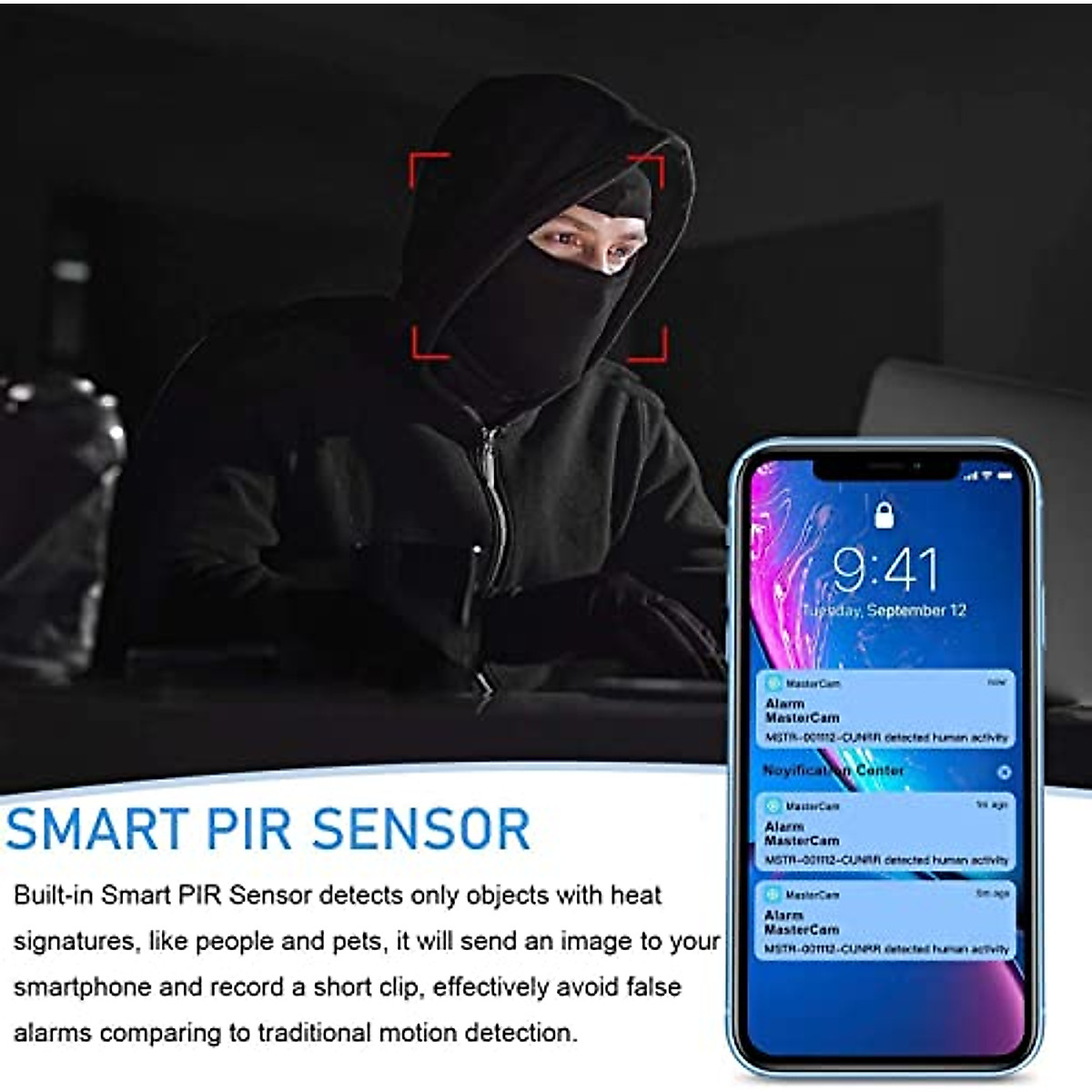 4K HD Spy Camera Wireless Hidden Camera WiFi Long Battery Life Mini Real-time Remote View Mini Convert Camera with Phone APP Night Vision Motion Sensor Security Surveillance Cam for Car