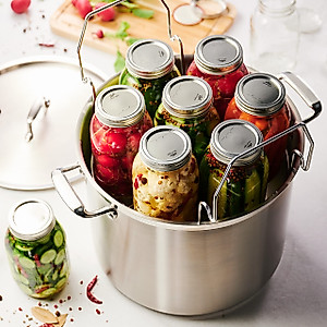 Tramontina Covered Stock with Canning Rack 22 QT, 80120/006DS