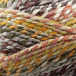 Lion Brand Yarn Wool-Ease Thick & Quick Yarn, Soft and Bulky Yarn for Knitting, Crocheting, and Crafting, 1 Skein, Coney Island