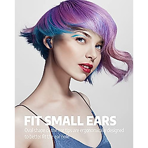 AIHOOR Wireless Earbuds for iOS & Android Phones, Bluetooth 5.3 in-Ear Headphones with Extra Bass, Built-in Mic, Touch Control, USB Charging Case, 30hr Battery Earphones, Waterproof for Sport