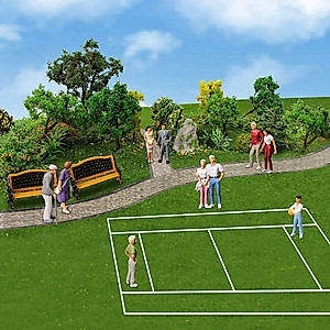 P4310 30 PCs O Gauge Figures All Standing 1:43 O Scale Model Trains Passengers 30 Different Poses People Model Railway for Miniature Scenes