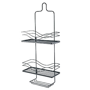 TRIO HOME Hanging Shower Caddy, Shower Caddy Over Showerhead No Blocking to Shower Head, Rustproof Shower Organizer, Shampoo Soap Holder, Bathroom Large Hanging Shower Caddy - Speckled Black