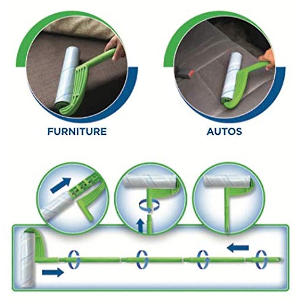 Leo Cleaning Lint Roller Refill (6 Packs 300 Sheets) for Pet's Hairs Lint Remover & Household Cleaning Great for Dog and Cat Hair Suitable for Most Large Lint Rollers, mega Rollers, 10in Wide Rollers