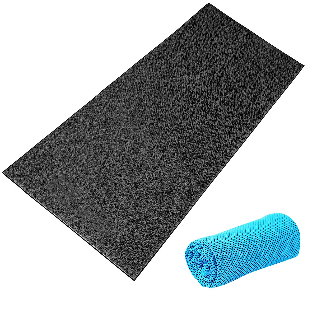 QUWEI Bike Training Mat,Exercise Bike Mat Bicycle Trainer Hardwood Floor Carpet Protection Workout Mat for Indoor Treadmill Stationary Bike Mat For Peloton Spin Bikes,Thick Mats for Exercise Equipment