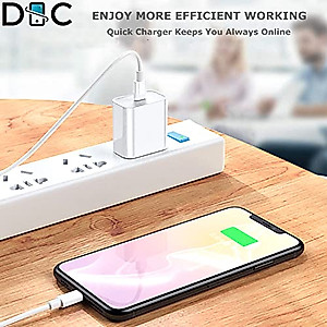 3Pack 20W USB C Charger Block PD 3.0 Type C Wall Charging Power Adapter Charging for iPhone 15/14/13/12/11/X/XS Pro Max S23/S21/S20 Android Phone