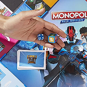 Hasbro Gaming Monopoly Flip Edition: Fortnite Board Game for Ages 13 Game Inspired by Fortnite Video Game, Board Games for Teens and Adults, 2-4 Players
