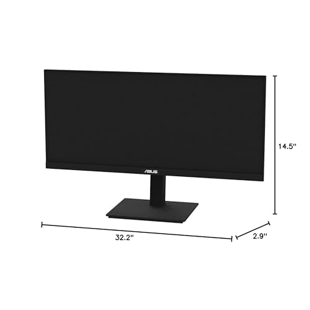 ASUS 34” Ultrawide HDR Gaming Monitor (VP349CGL) - 21:9 UWQHD (3440 x 1440), IPS, 100Hz, 1ms, USB-C w/Power Delivery, FreeSync, Eye Care Plus, VESA Mountable, HDMI, DisplayPort, Height Adjustable