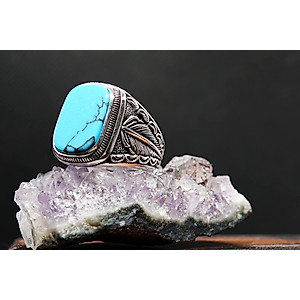Silver 925k Ring, Handmade Ring, Natural Turquoise Stone,Jewelry Gift For Mens and Womens
