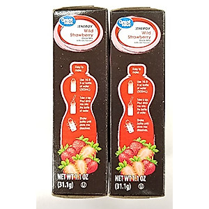 Great Value Sugar Free, Low Calorie ENERGY Wild Strawberry Drink Mix (Pack of 2)