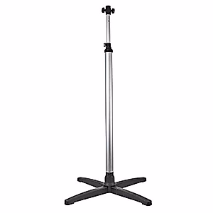 Comfort Zone Fixed Base Heater Stand - All-Weather, Telescopic, Freestanding Aluminum Standing Pole for Patio Warmer - Steady, Lightweight & Heavy Duty Aluminum Body, Adjustable Height, CZPHS1