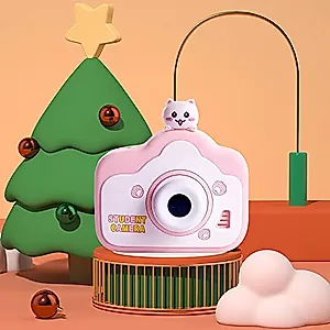 LADIGASU Children's Digital Camera HD Front and Rear Double Shot Mini 2.0 Inch Video Camera Kids Camera for 3 4 5 6 7 8 9 10 11 12 Year Old Boys/Girls,32GB SD Card