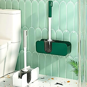 Plastic Toilet Bowl Brush Wall Mounted Floor Toilet Brush Modern Stylish Toilet Cleaner Brush Toilet Brush and Holder Set