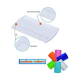 Flea Comb 4pack with High Strength Teeth Durable Pet Tear Stain Remover Combs, Pet Dog Cat Grooming Comb Set Effective Float Hair Remover