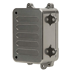 Receiver Box, 1:10 Scale Remoted Control Metal Receiver Box ESC Receiving Box RC Vehicle Accessories for SCX10 1/10 RC Crawler Kids Toy Car Rc Receiver Box Rc Receiver Box Rc Receiver Box