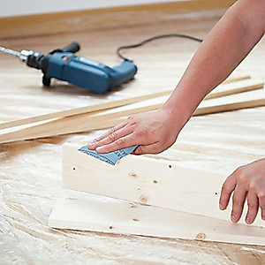 42 Pcs Wet Dry Sandpaper 120 to 3000 Grit Assortment 9 * 3.6 Inches Abrasive Paper Sheets for Automotive Sanding Wood Furniture Finishing