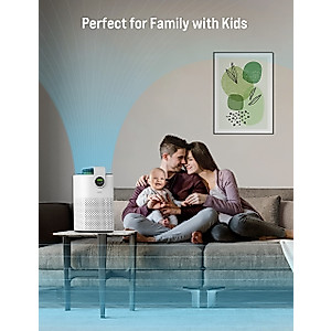 TOPPIN Filter HEPA Air Filter Replacement True HEPA H13 All-Rounder Filter Compatible with TOPPIN TPAP003 Air Purifier