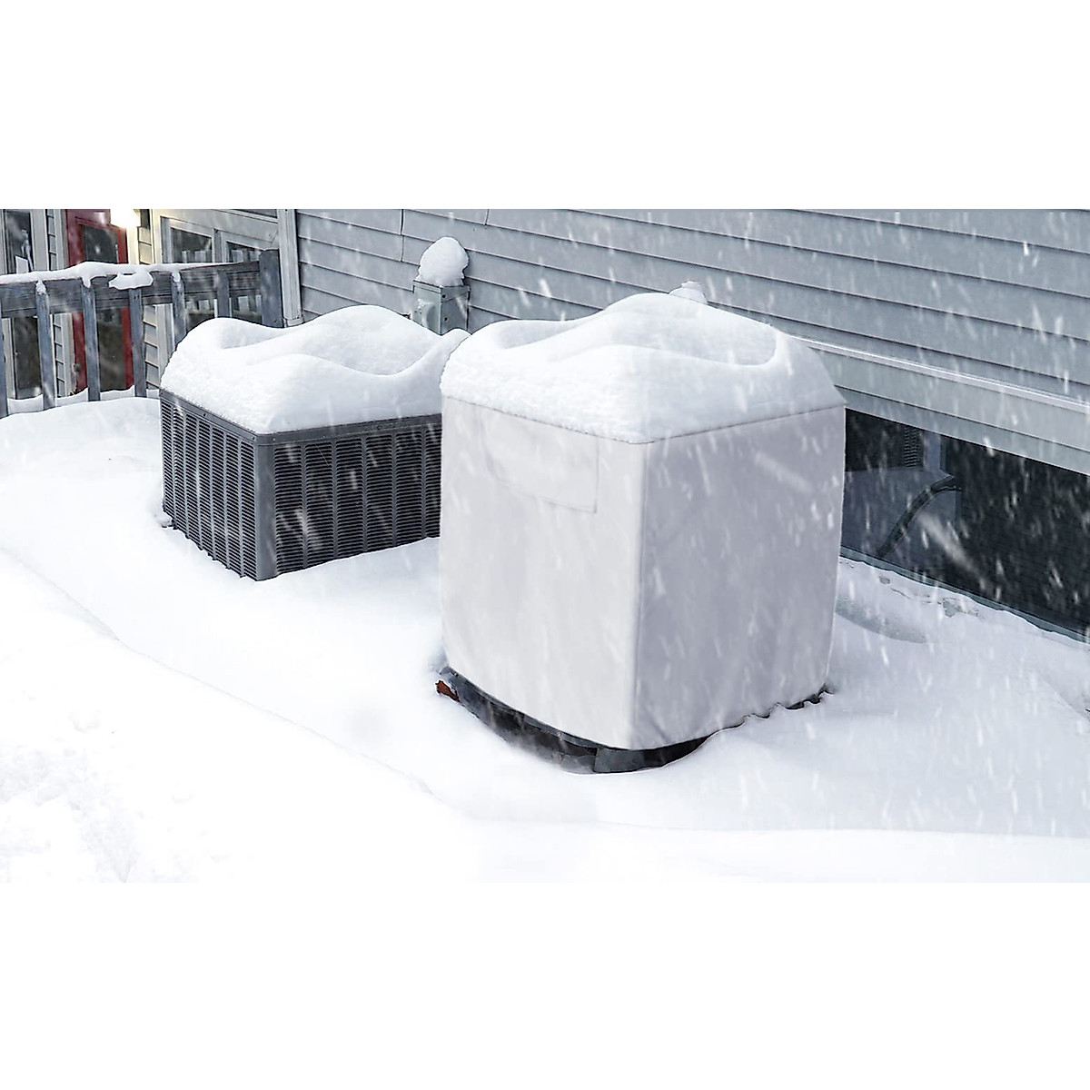 STARTWO Ac Cover for Outside Unit-Heavy Duty Waterproof Durable Air Conditioner Covers for Winter-Windproof Outdoor Carrier Central Air Covers for Outside Units,34Lx34Wx30H Inches