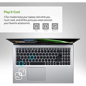Acer Aspire 5 Laptop, 15.6" Full HD Display, 11th Gen Intel Core i3-1115G4 Processor, 4GB DDR4, 128GB NVMe SSD, WiFi 6, Windows 11 Home (S Mode)