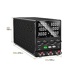 30V10A DC Dual-Channel Power Supply Adjustable Variable Multiple Output Regulated Series Parallel Connection 60V(605,110V)
