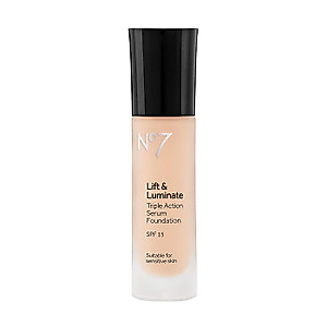 Boots No7 Lift & Luminate Foundation SPF 15 Warm Beige - 1oz Warm Beige