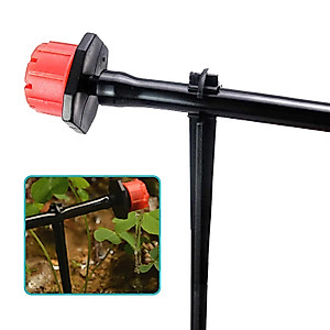 Jiozermi 240 Pcs Irrigation Drip Support Stakes for 1/4 Inch Drip Tubing, Tubing Hose Holder for Vegetable Gardens, Plants or Flower Beds