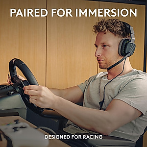 Logitech G920 Driving Force Racing Wheel and Pedals, Force Feedback + ASTRO A10 Gen 2 Wired Headset - Xbox Series X|S, Xbox One and PC, Mac - Black