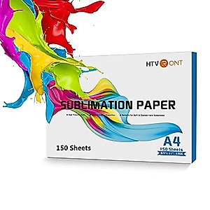 HTVRONT Sublimation Paper 8.5 x 11 inches - 150 Sheets Sublimation Paper Compatible with Inkjet Printer 120gsm