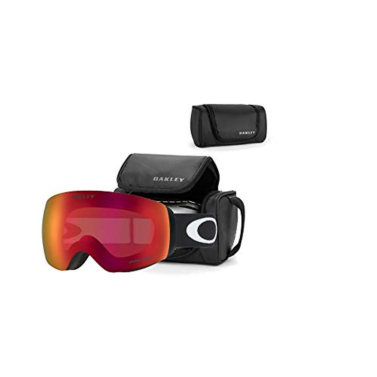 Oakley Flight Deck XM Snow Goggle (Matte Black Frame/Prizm Torch Iridium Lens) with Large Goggle Soft Case