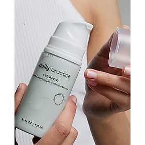 Eye Revive by Daily Practice - 3-in-1 Eye Care Foam Cleanser To Cleanse, Hydrate and Brighten - Ophthalmologist-Designed For Daily Use - Sensitive Eyes, Dry Eyes and Blepharitis - 3.4 Ounces