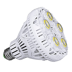 (Updated) BR30 30W LED Light Bulb, 250-300W Equivalent, 5000K Daylight, 4000lm Super Bright Bulb, Non-Dimmable, CRI80, E26 Base, Floodlight for Warehouse Supermarket Logistic Center Church