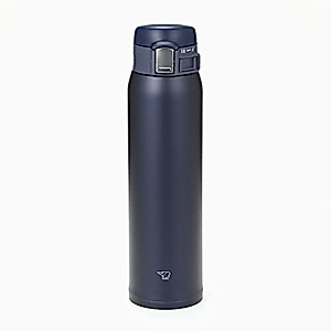 Zojirushi (ZOJIRUSHI) Water bottle direct drinking [One-touch open] Stainless mug 600ml Navy SM-SF60-AD
