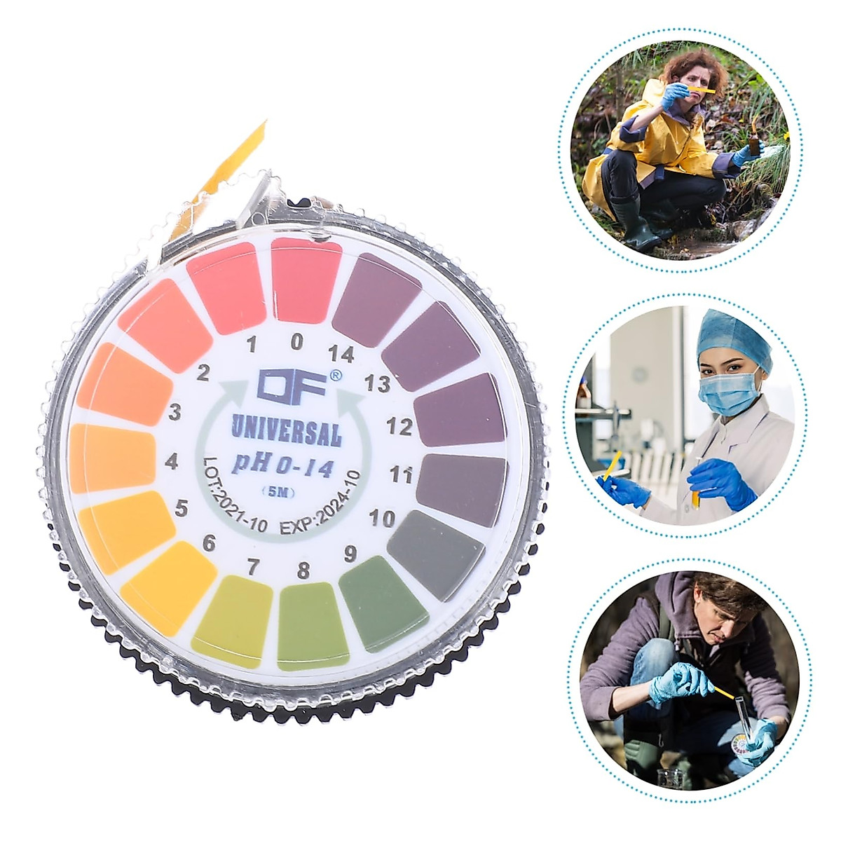 VINTORKY 1 Roll Extensive Test Strips Liquid Meter Tape Paper