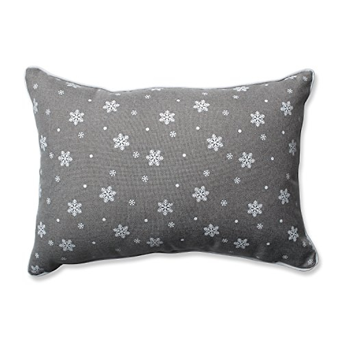 Pillow Perfect Let It Snow Rectangular Throw Pillow, Grey