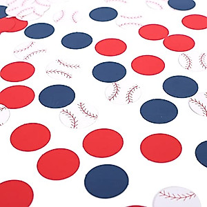 180pc Baseball Confetti for Party - Table Decoration, Sports Themed Birthday Decor for Baby Shower, Photo Booth Props (Baseball Confetti)