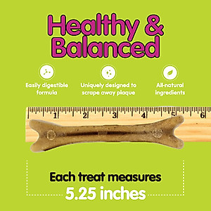 Fido Belly Bones for Dogs, Yogurt Flavored Large Dog Dental Treats - 4 Treats Per Pack (3 Pack) - for Large Dogs (Made in USA) - Plaque and Tartar Control for Fresh Breath, Digestive Health Support