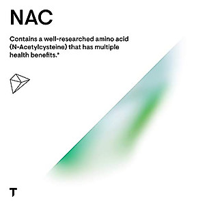 Thorne NAC - N-Acetylcysteine - 500mg - Supports Respiratory Health and Immune Function; Promotes Liver and Kidney Detox - 90 Capsules