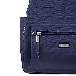 Baggallini Womens With Rfid Phone Wristlet All Day Backpack, Navy, One Size US